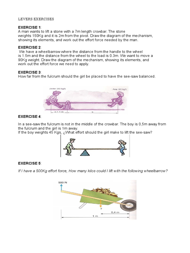 Levers Exercises | PDF | Wellness