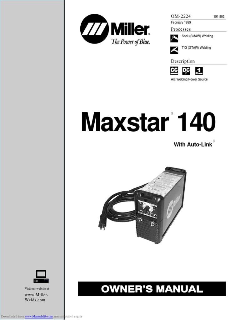 Maxstar 140: With Auto-Link | PDF | Welding | Construction