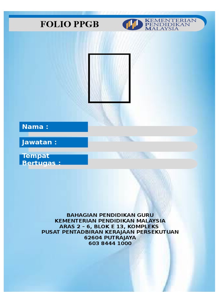 Contoh Fail PPGB untuk Guru | PDF | Karier & Perkembangan