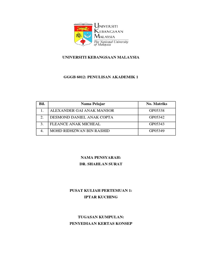 Contoh Kertas Konsep | PDF
