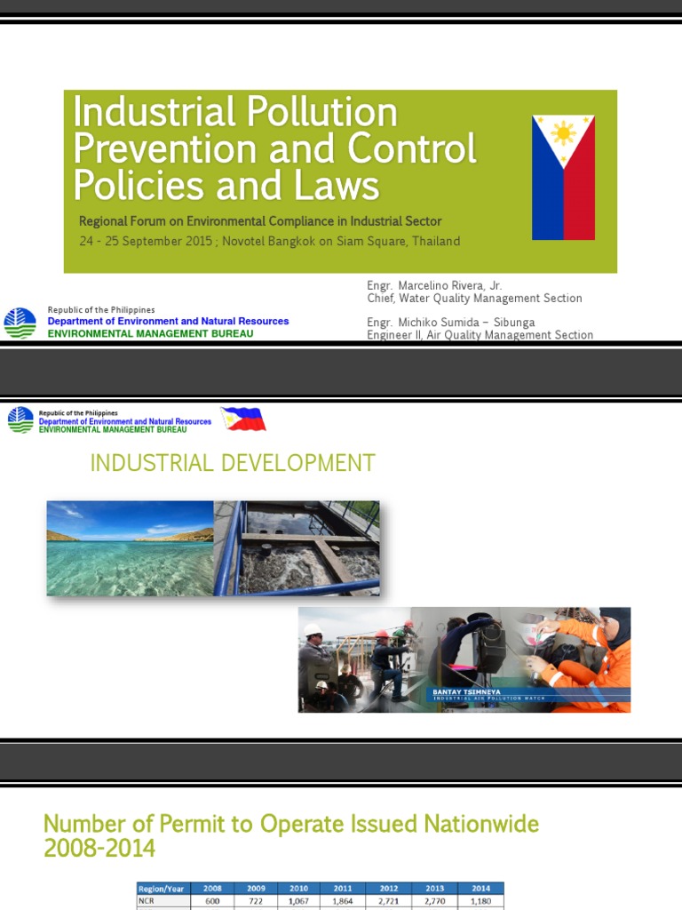 Industrial Pollution Prevention and Control Policies and Laws | PDF ...