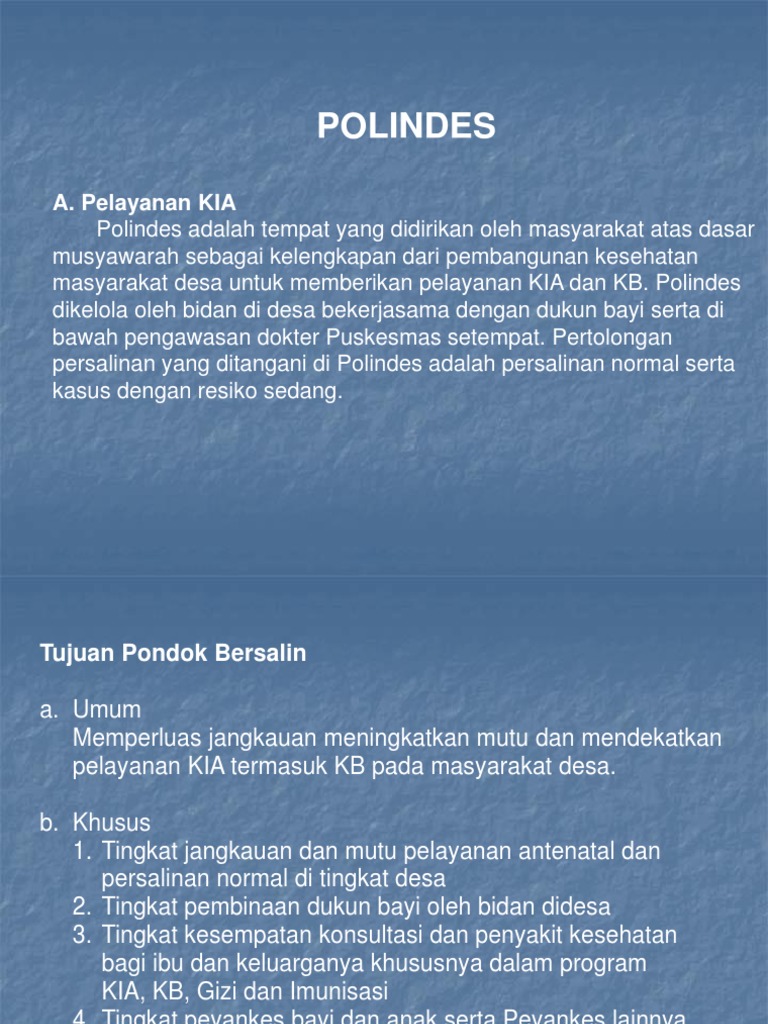 Bahan Ajar Polindes | PDF
