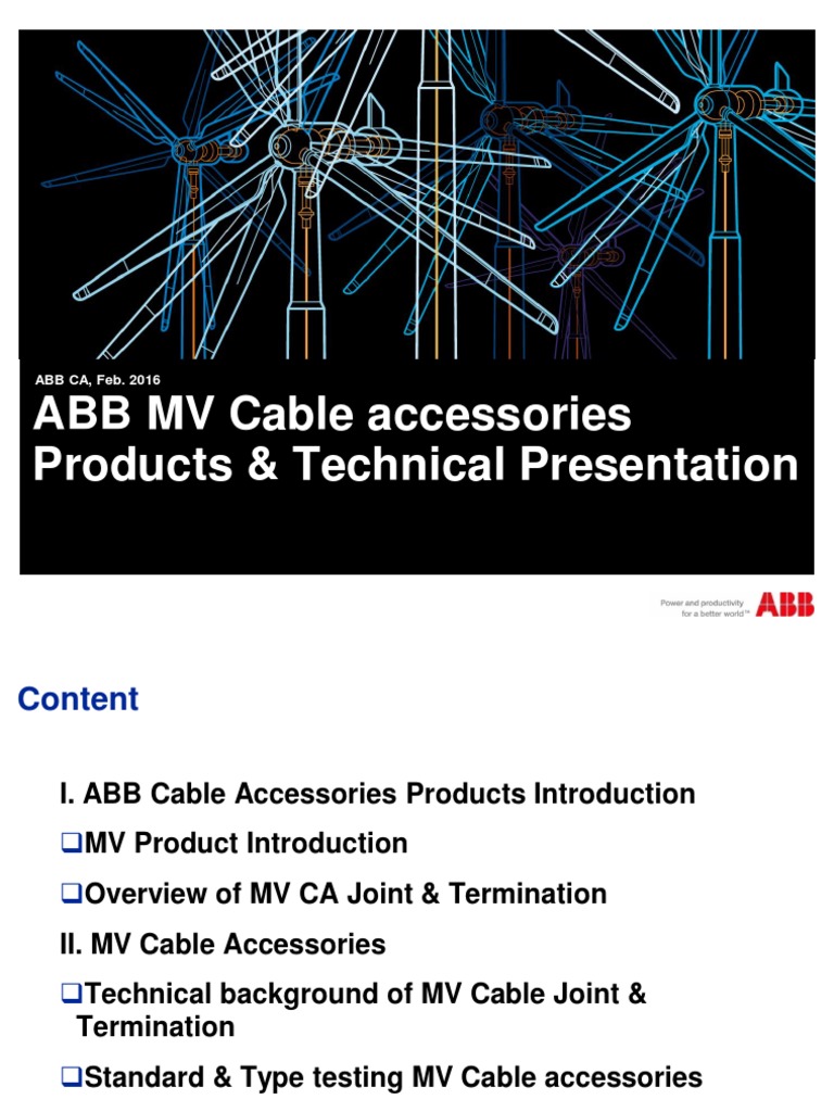 Abb MV | PDF | Insulator (Electricity) | Electrical Connector