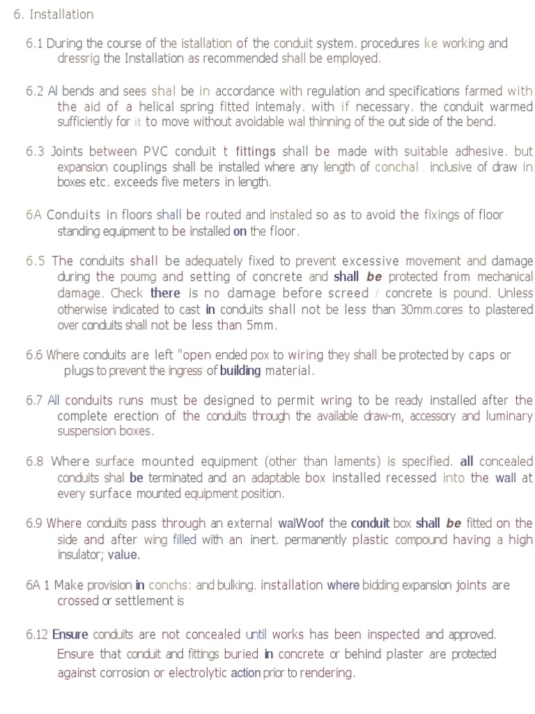 PVC Conduit Installation | PDF | Technology & Engineering