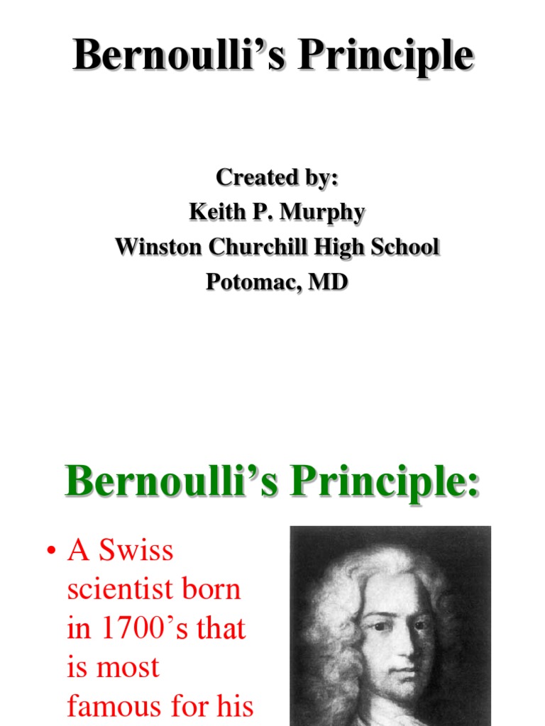 Understanding Bernoulli's Principle | PDF