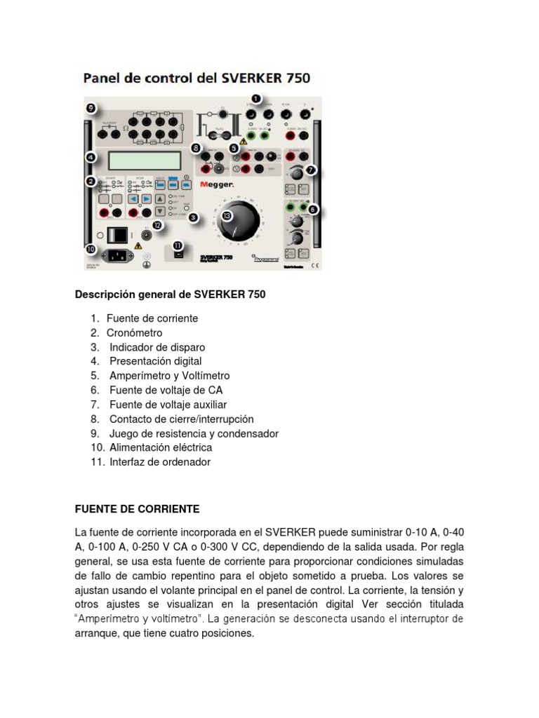 Descripción General de SVERKER 750 | PDF | Corriente eléctrica | voltaje