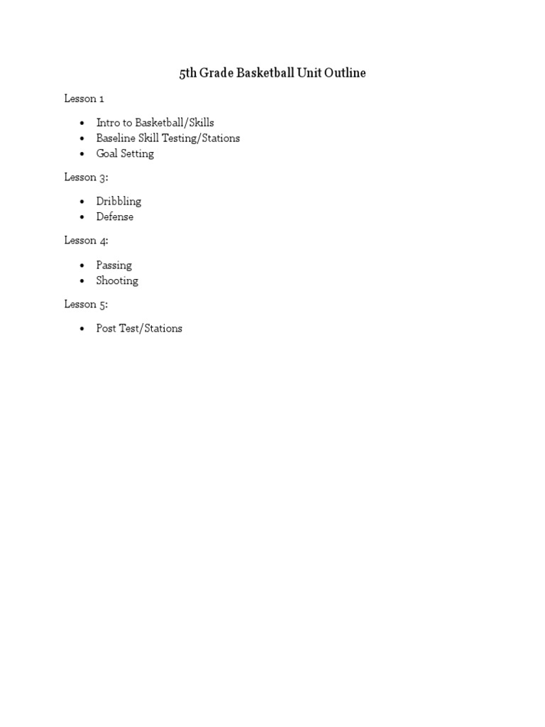 Educ 540 - 5th Grade Pe Unit For Website | PDF | Sports Rules And ...