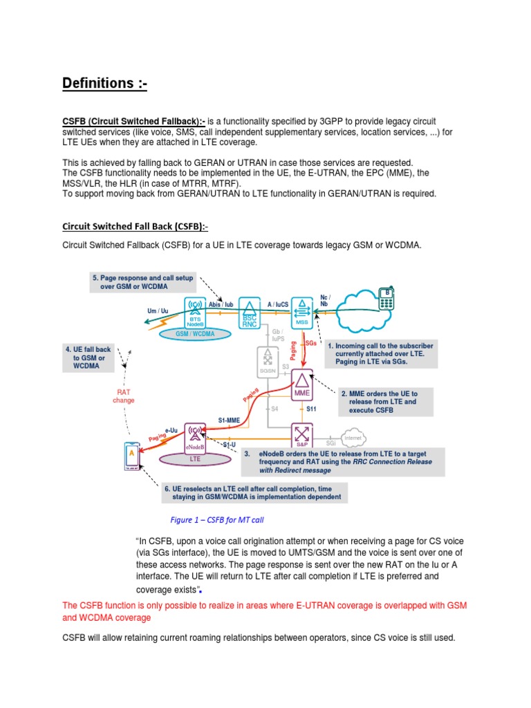CSFB Concepts | PDF | Roaming | Lte (Telecommunication)