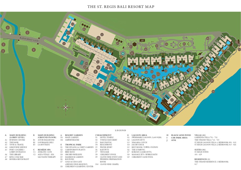 ST Regis Bali Resort Map Update PDF | PDF | Abstract Strategy Games ...