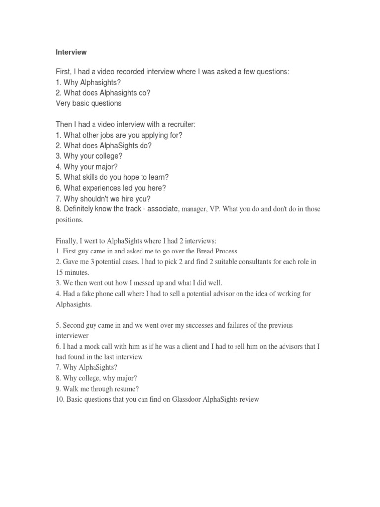 AVA Assessment | PDF