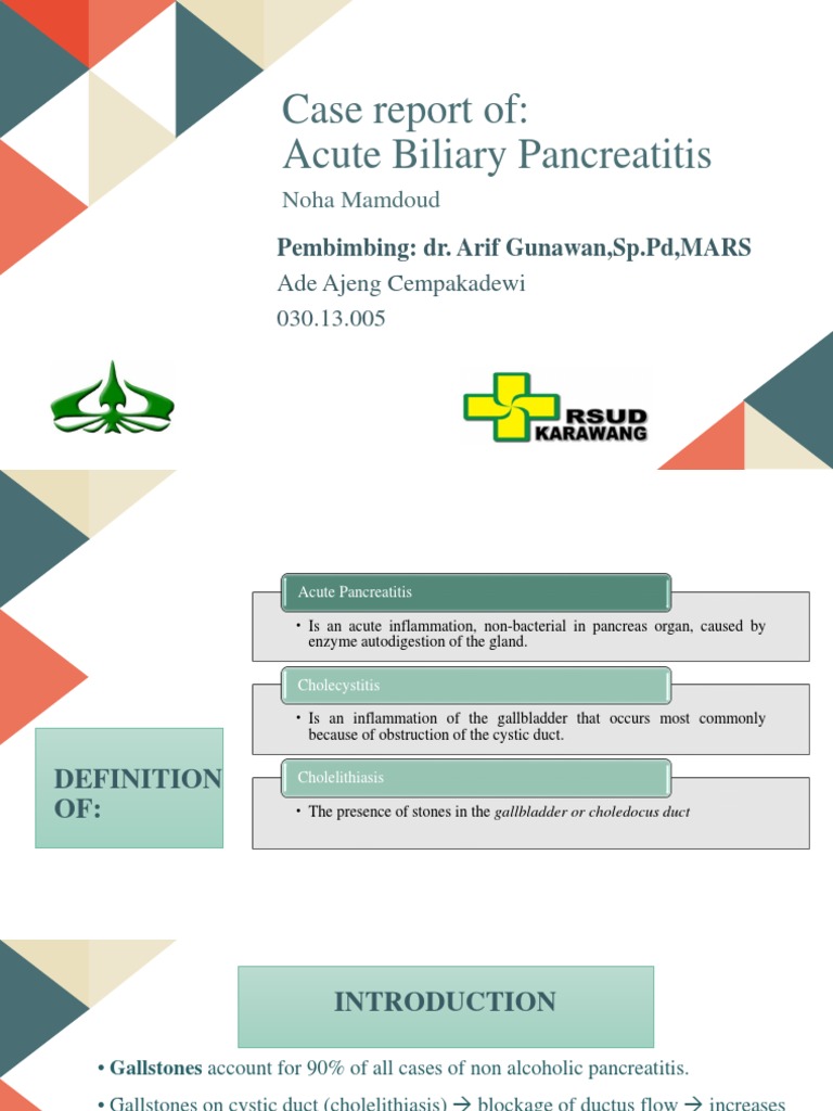 Acute Biliary Pancreatitis | PDF | Gastroenterology | Digestive System
