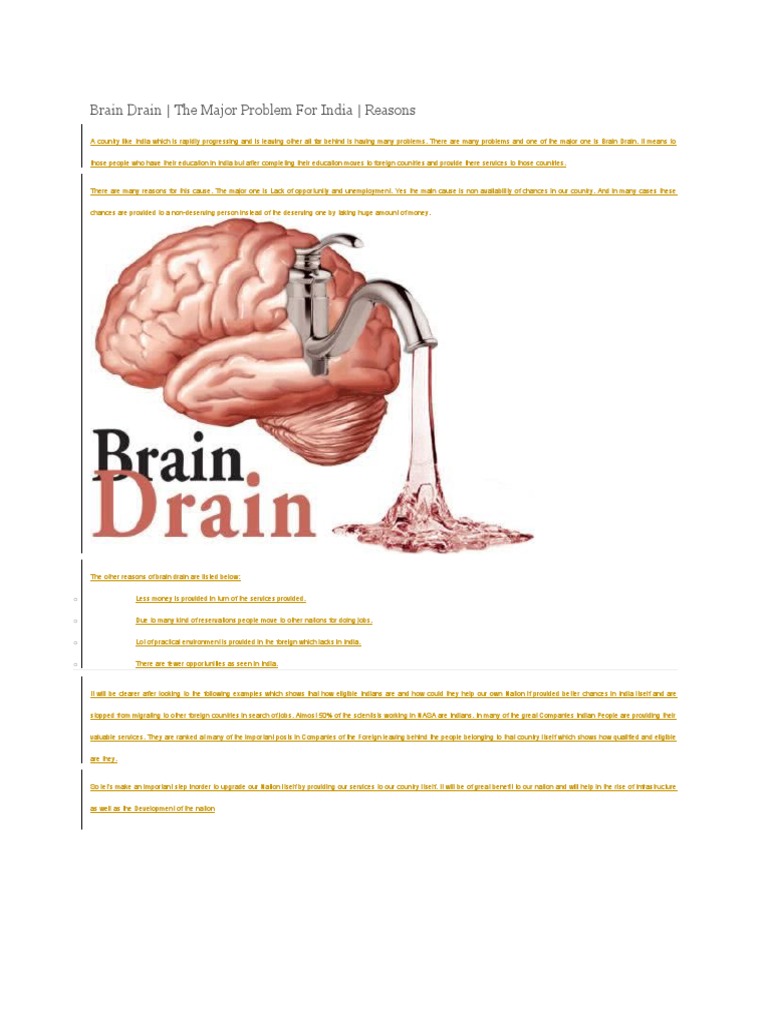 Brain Drain | PDF | Career & Growth