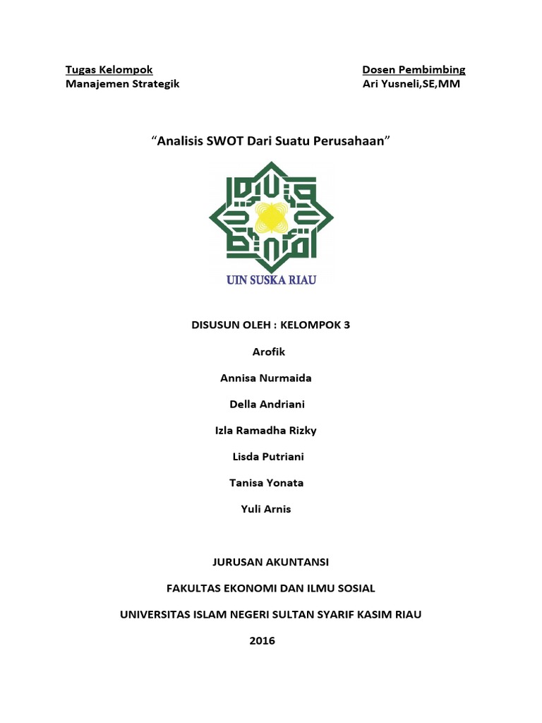 Analisis SWOT PT Indofood | PDF