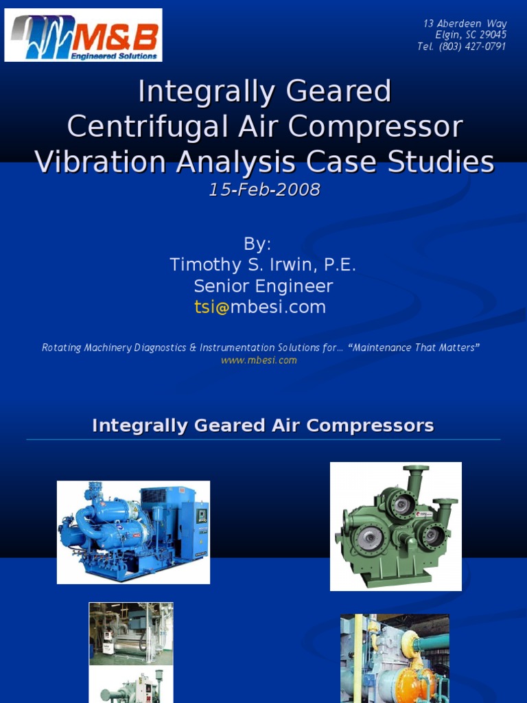 Integrally Geared Air Compressors | PDF | Gear | Machines