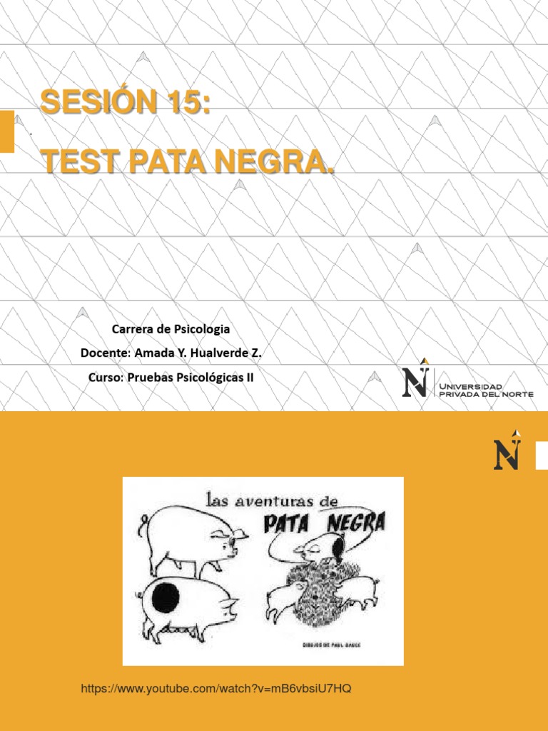 Un análisis del test proyectivo Pata Negra y su utilidad para explorar ...