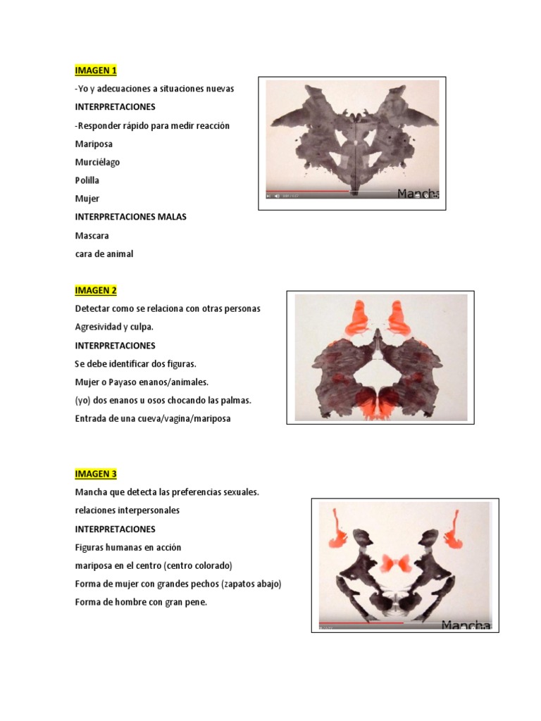 Test de Rorschach | PDF