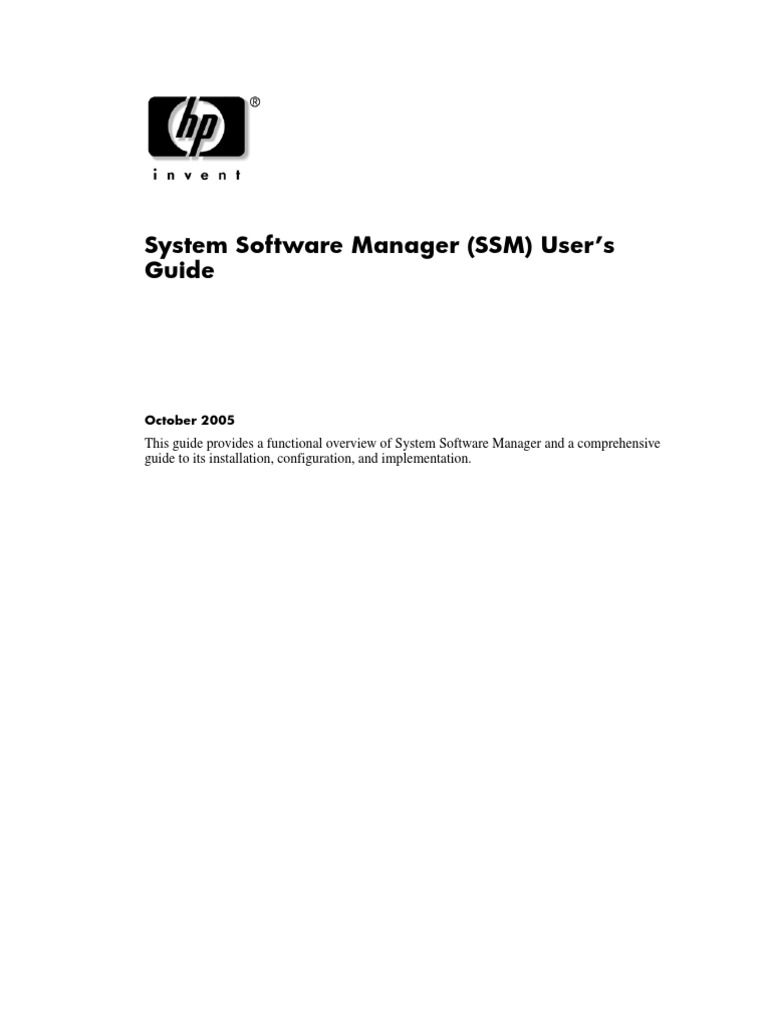 SSM Users Guide | PDF | Installation (Computer Programs) | Microsoft ...