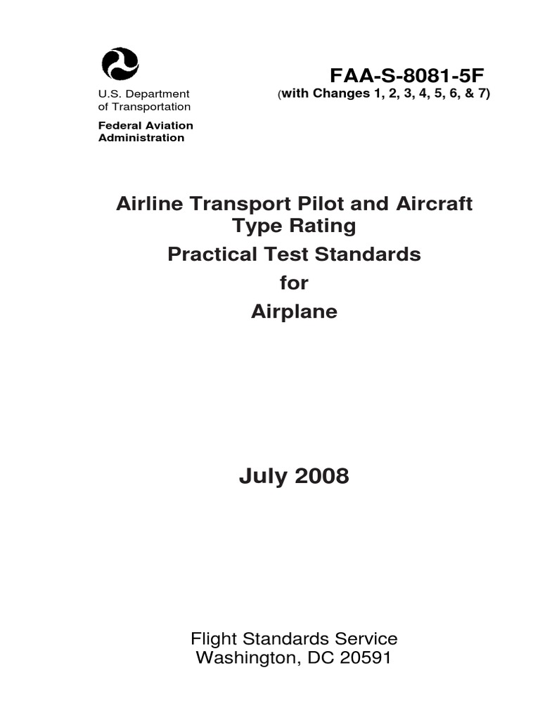 Atp Test 2008 | Flight Instructor | Federal Aviation Administration