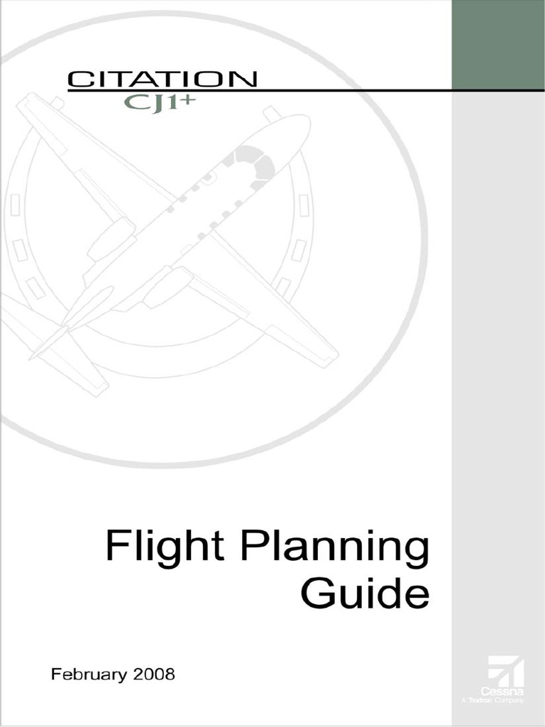 Cj1 Flight Planning Manual | PDF | Takeoff | Flap (Aeronautics)