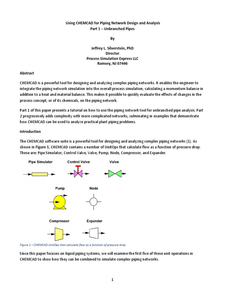 Using CHEMCAD For Piping Network Design and Analysis | Unduh gratis PDF ...