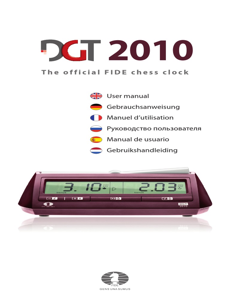 Manual Reloj DGT 2010 PDF | PDF | Clock | Competitive Games