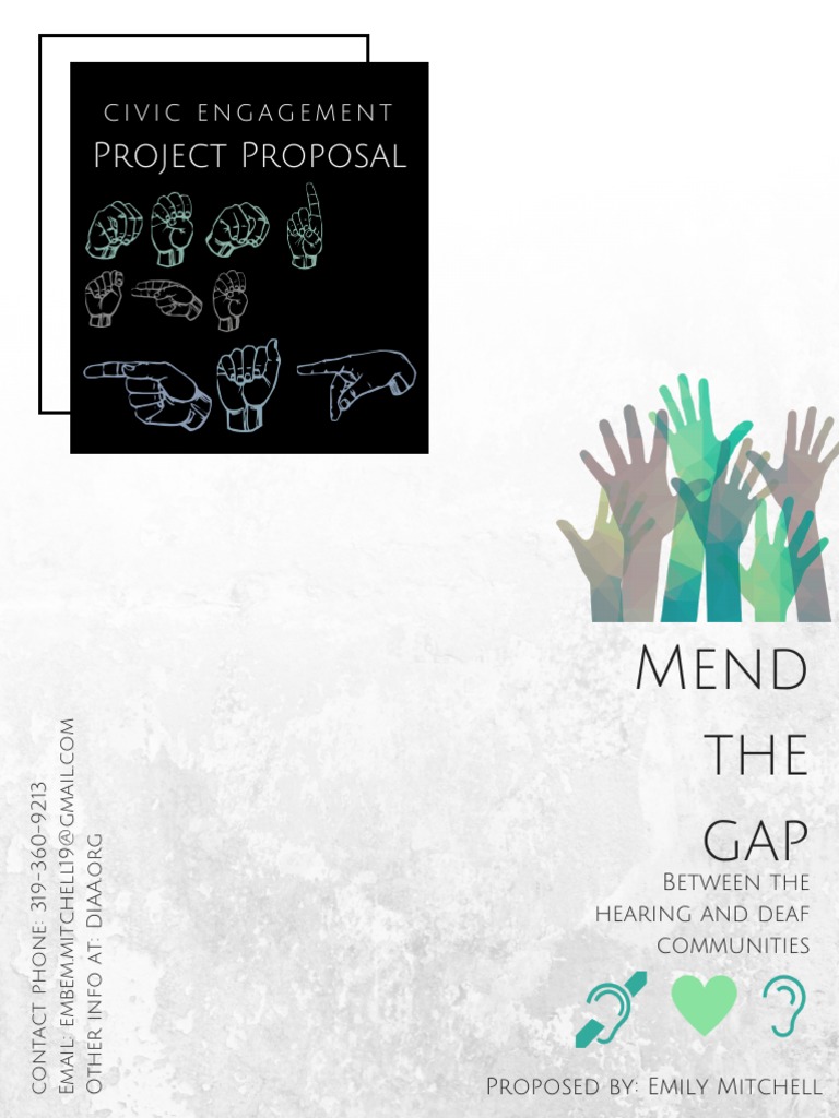 Project Proposal 5 | PDF | Hearing Loss | American Sign Language