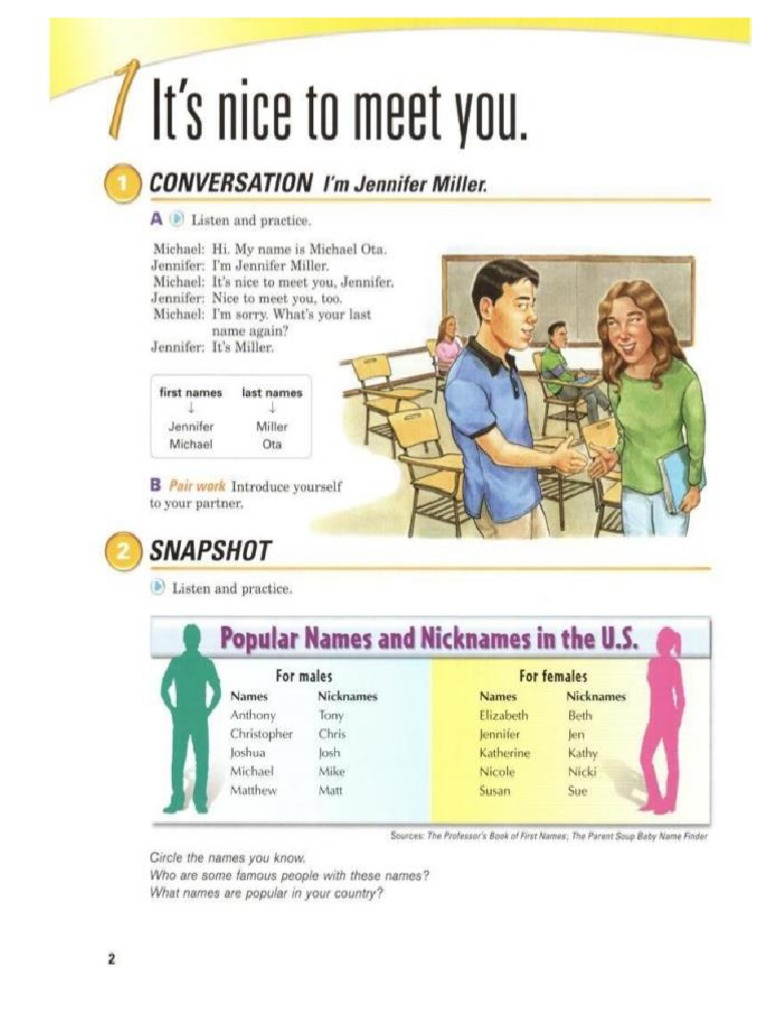 Nice To Meet You | PDF