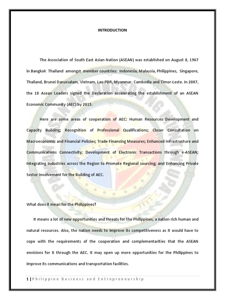 Asean Integration Philippine Construction Industry | PDF | Association ...