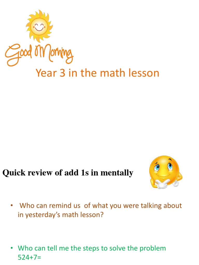 Year 3 Math: Adding 1s and 10s | PDF | Career & Growth