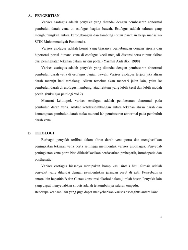 Varises Esofagus | PDF