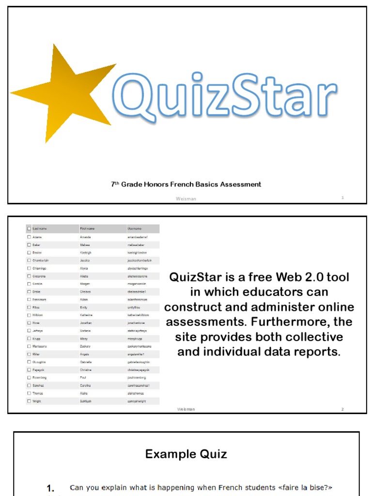 7th Grade French Assessment Guide | PDF | Career & Growth