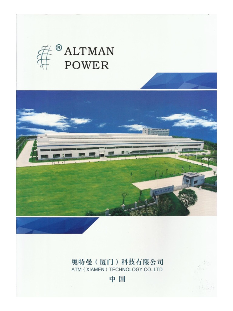 ALTMAN Power Generator Catalog | PDF