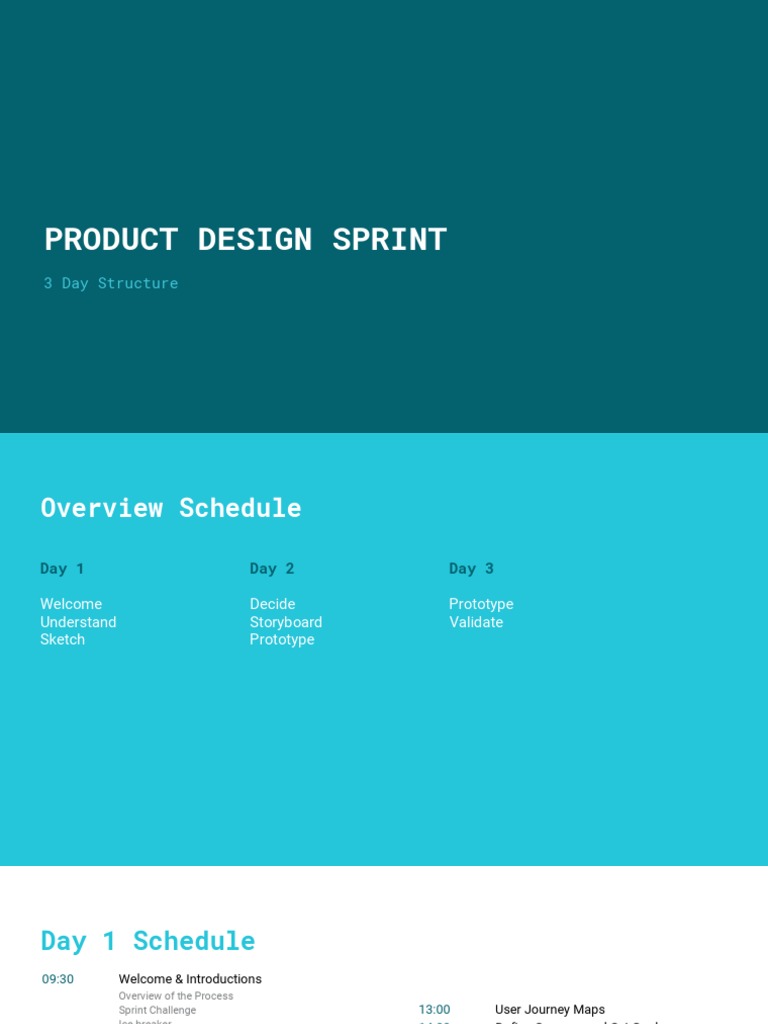 3 Day Product Sprint Deck Template | PDF | Swot Analysis | Science