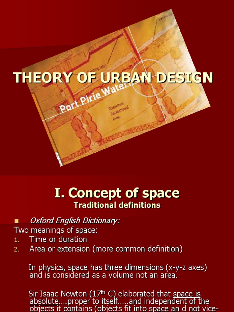 t4 - Theory of Urban Design | PDF | Urban Design | Space