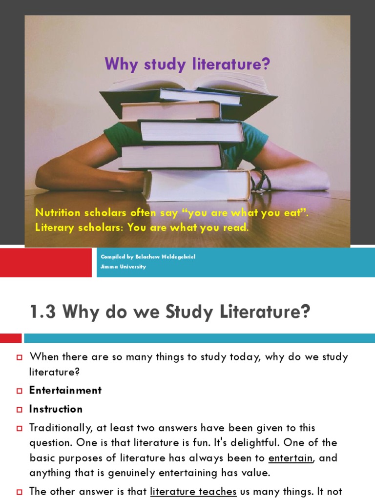 1.3 Why Study Literature | Reason | Truth
