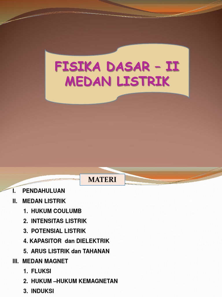 Medan Listrik-Fisdas 2 | PDF