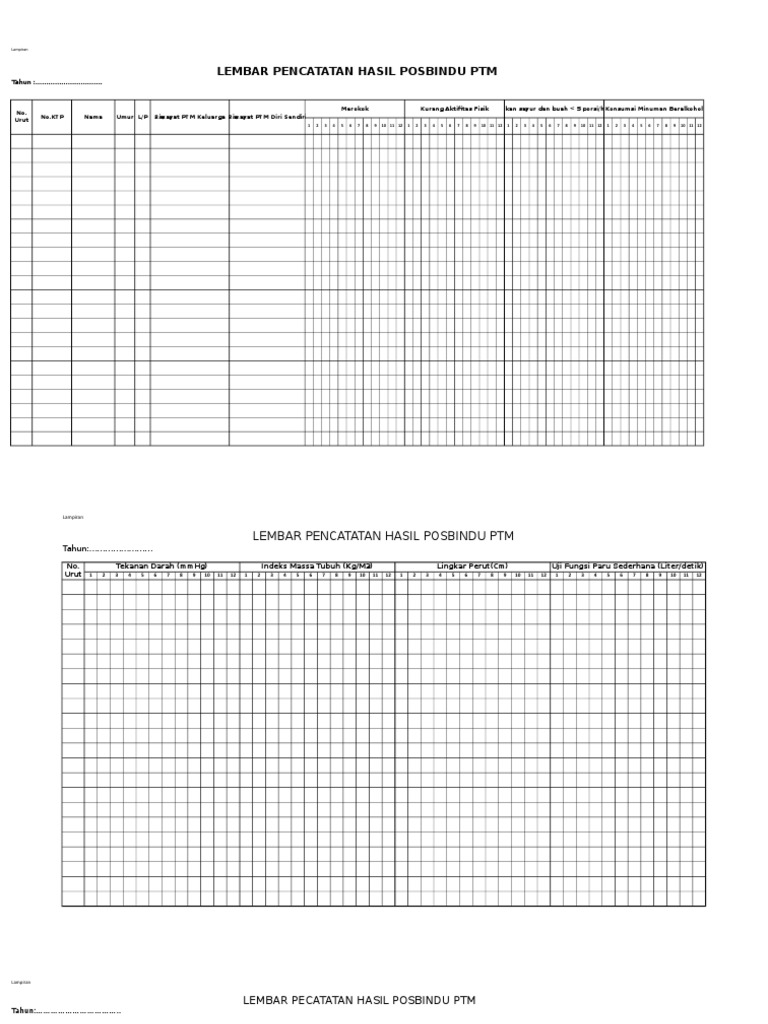 Form Pencatatan.posbindu Ptm