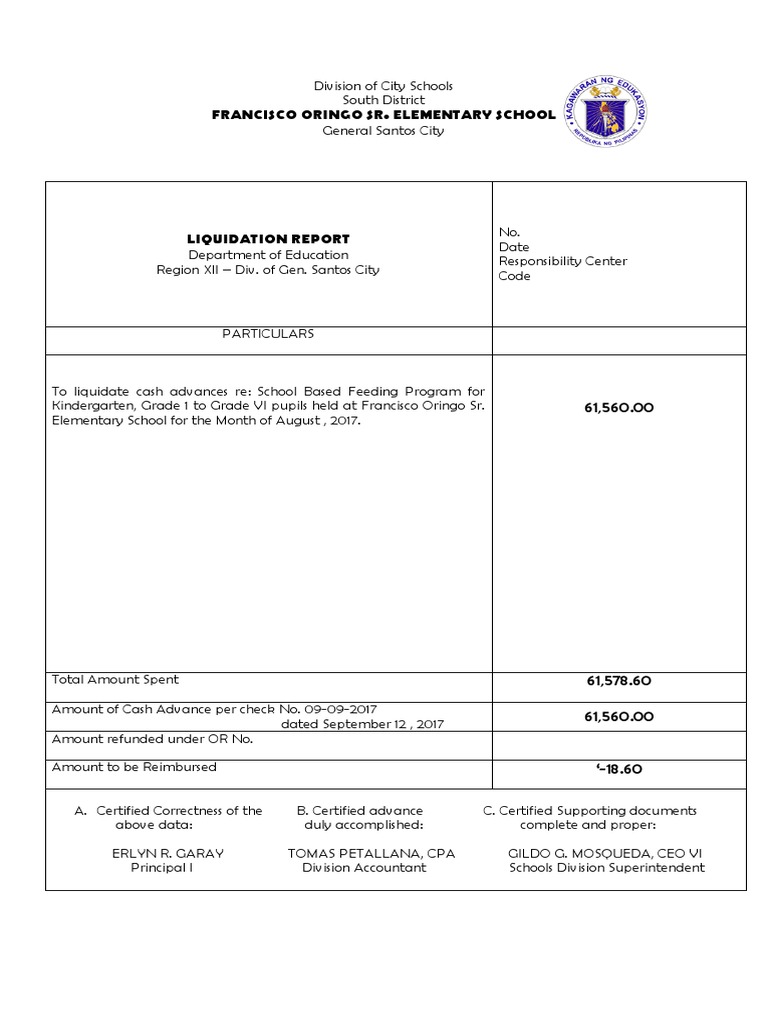 Liquidation Report | PDF