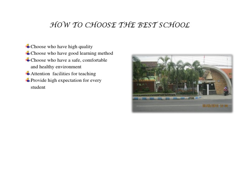 Choosing the Best School: Key Factors | PDF | Career & Growth | Wellness