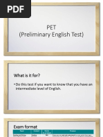 Past Papers PET Tests | PDF