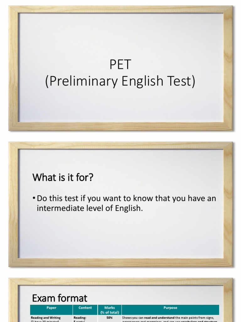 PET (Preliminary English Test) | PDF | Human Communication | Communication