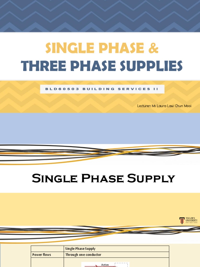 Single Phase & | PDF | Electric Power Distribution | Electrical Engineering