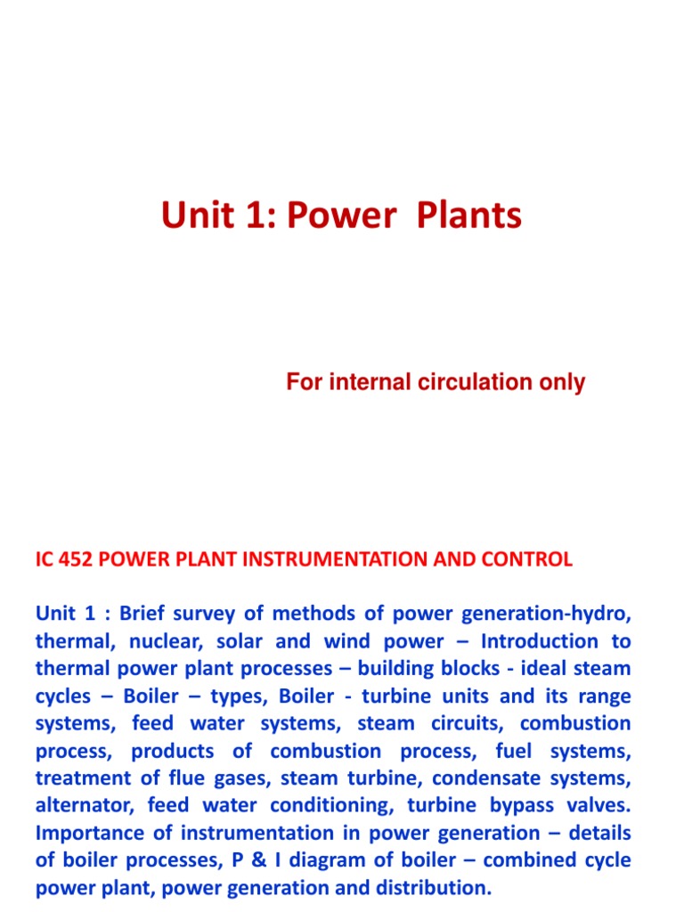 Power Plant Instrumentation Guide | PDF | Power Station | Boiler