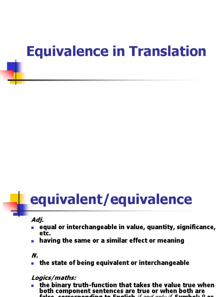Understanding Equivalence in Translation | PDF | Translations | Idiom