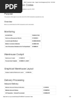 Sap Ewm Tcodes List | PDF | Warehouse | Computing