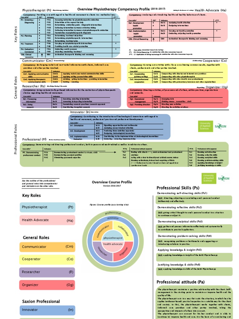 Competency Profile Physiotherapy | PDF | Physical Therapy | Competence ...