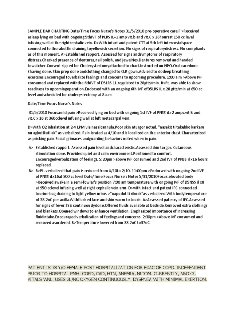 Nurses Charting | Download Free PDF | Health Sciences | Diseases And ...