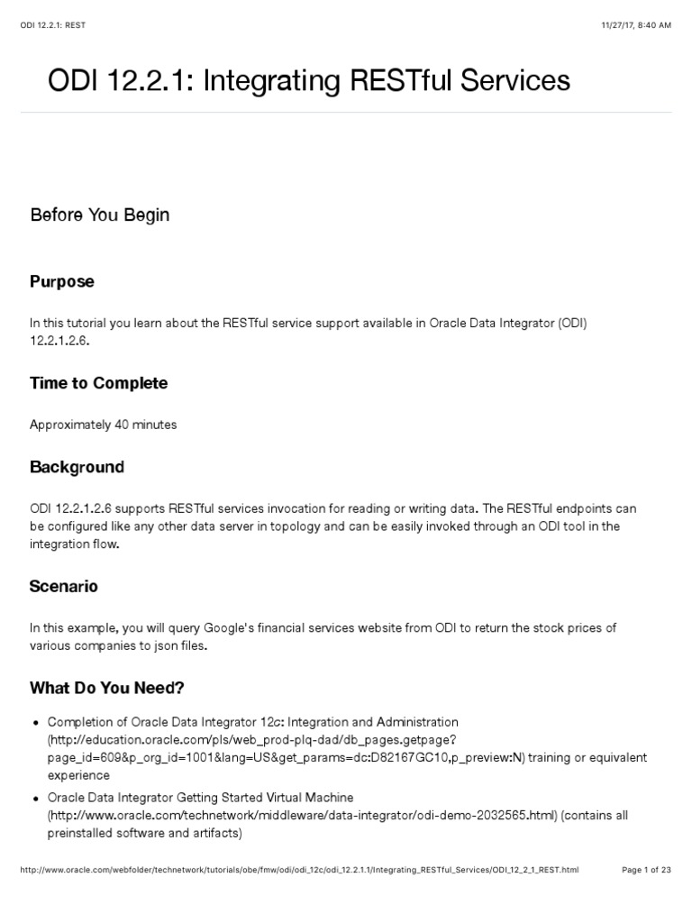 Odi 12.2.1: Rest | PDF | Representational State Transfer | Uniform ...