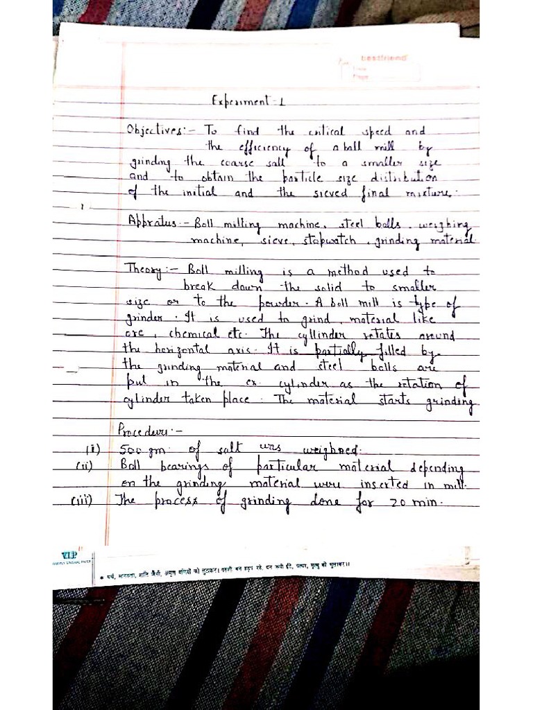 Mechanical Operation Practical File | PDF