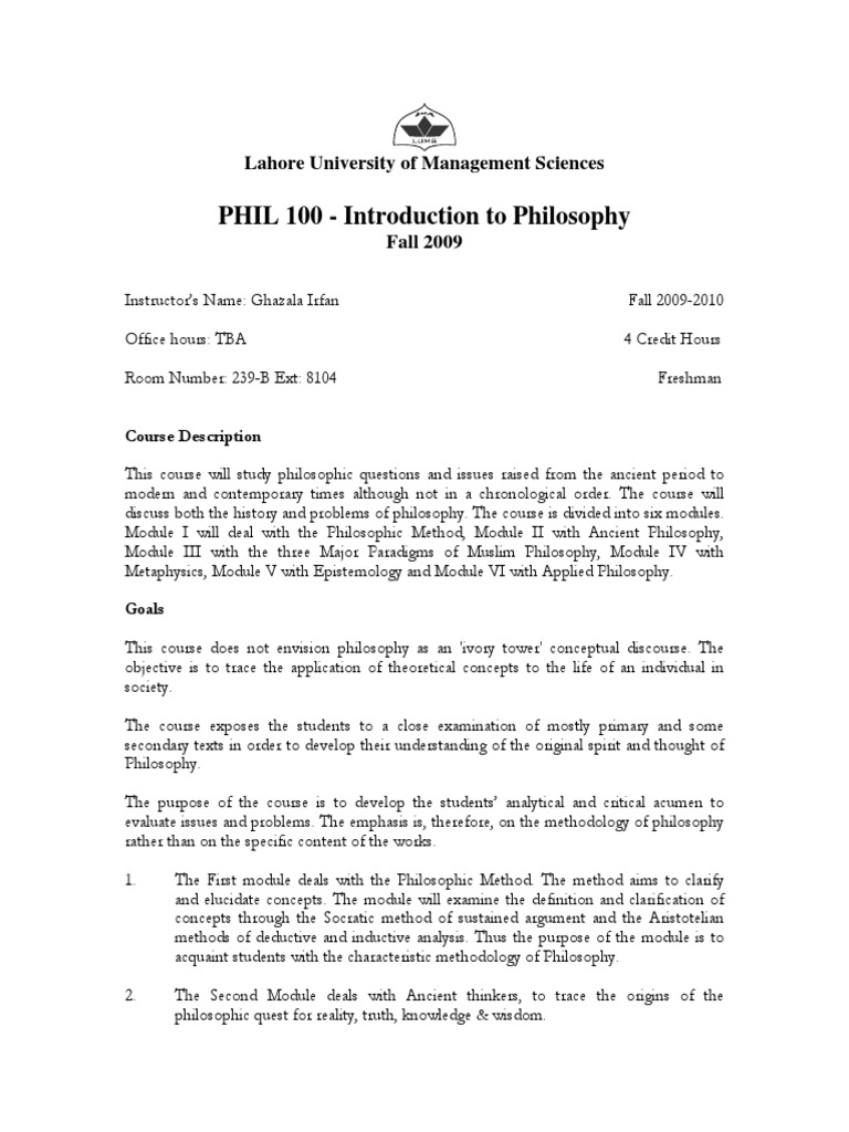 Introduction To Philosophy | PDF | Philosophy Of Science | Epistemology